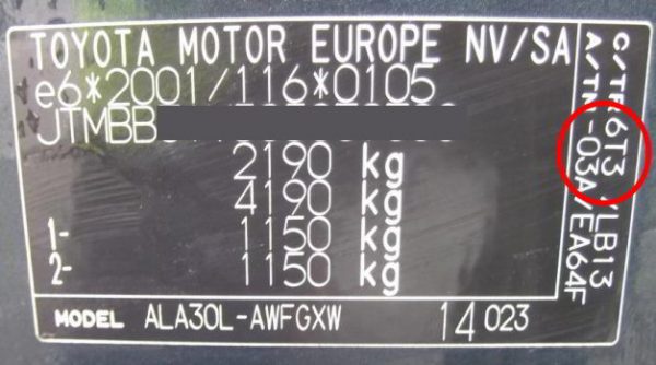 Afla cod culoare vopsea auto pentru Toyota - Bicolor.ro